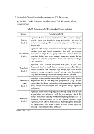 Penilaian Maturitas Penyelenggaraan SPIP Terintegrasi (New SPIP) pada Perguruan Tinggi Negeri | PDF