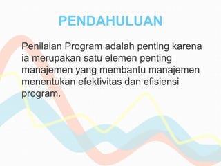 Penilaian program kesehatan | PPTX