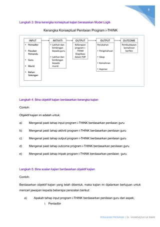 Penilaian Program Berasaskan Model Logik | PDF
