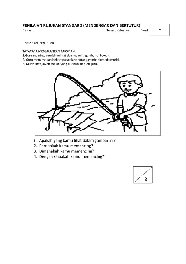 Penilaian rujukan standard(mendengar dan bertutur) | PDF