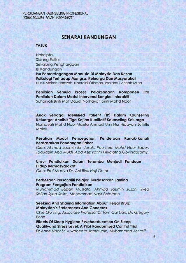 Penilaian semula proses pelaksanaan komponen pra penilaian dalam modul ...