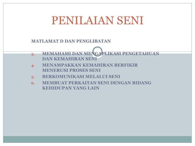 Penilaian seni | PPT