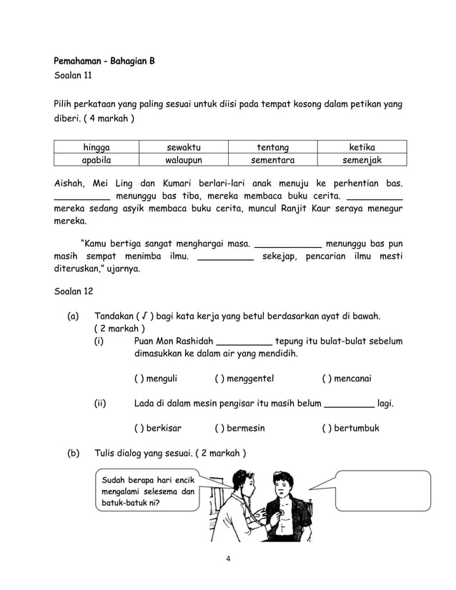 Penilaian Sumatif Bahasa Melayu Tahun 6 | PDF