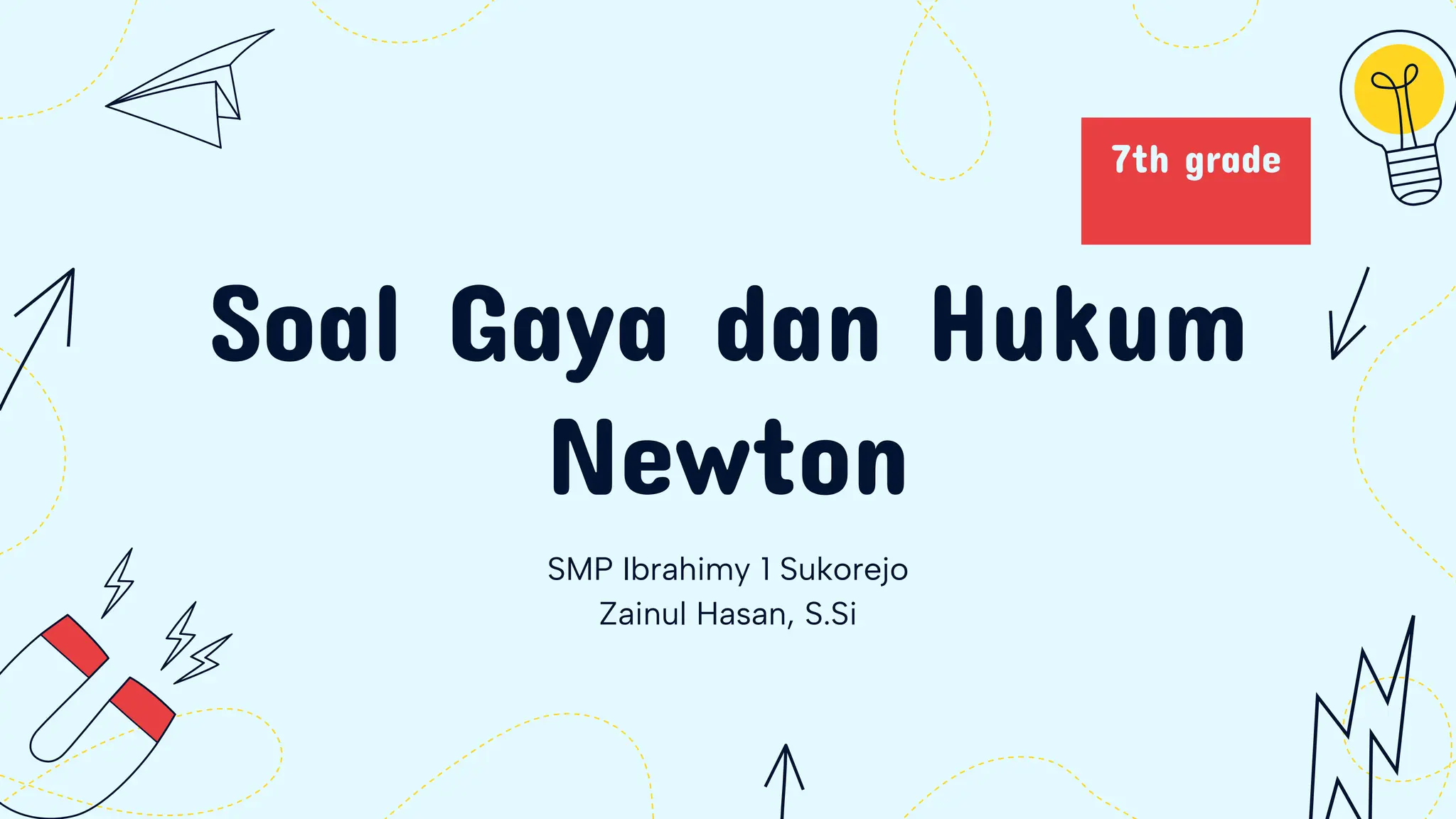 Penilaian Sumatif Gaya dan Hukum Newton SMP 1Ibrahimy 1 SUkorejo | PPT