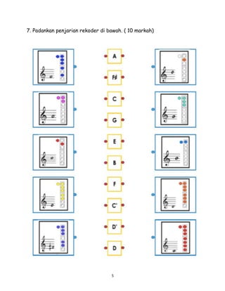 Penilaian Sumatif Muzik Tahun 5 | PDF