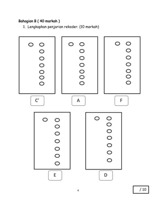 Penilaian Sumatif Muzik Tahun 6 | PDF