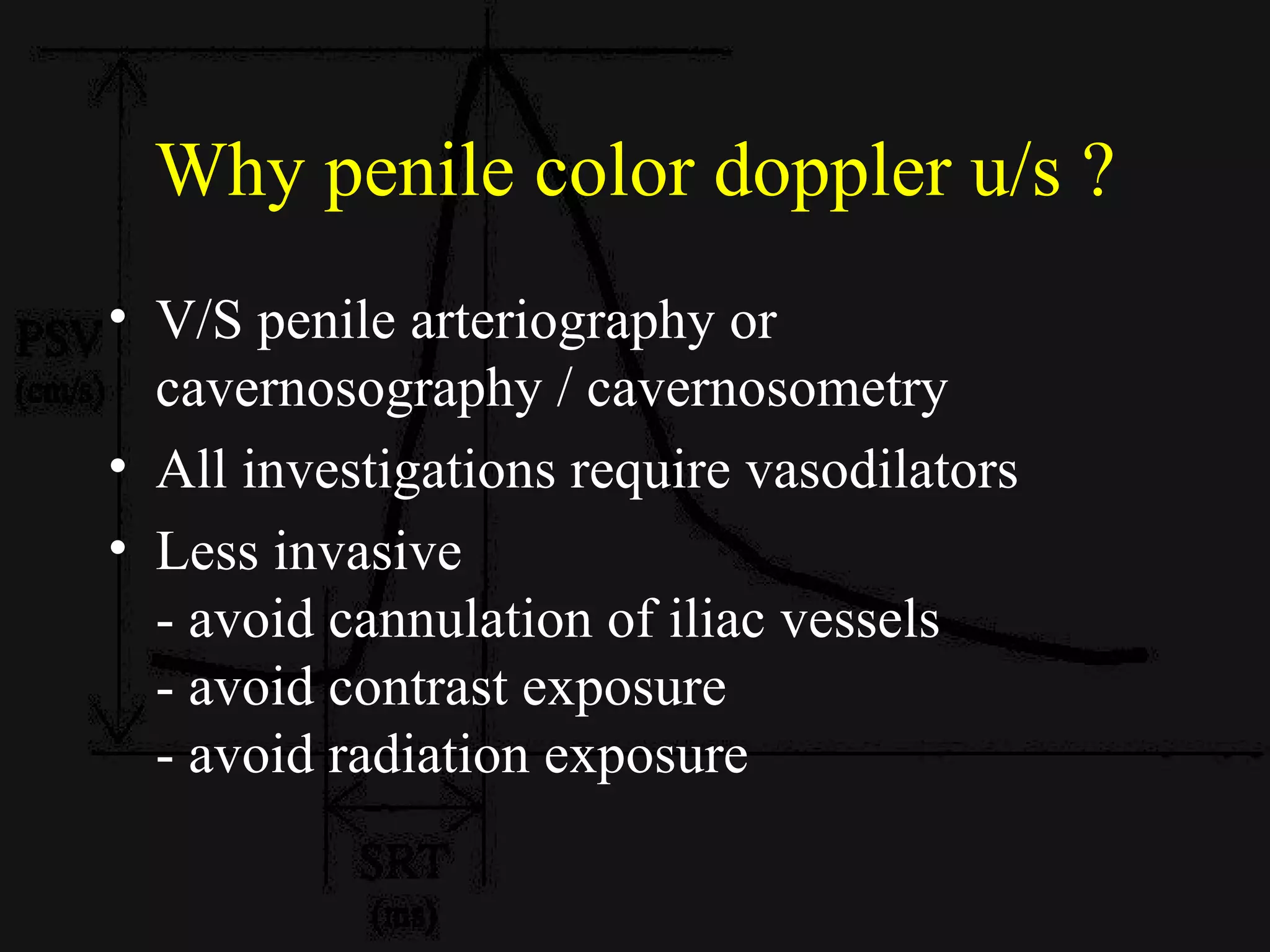 Penile Color Doppler Evaluation for Erectile Dysfunction | PPT