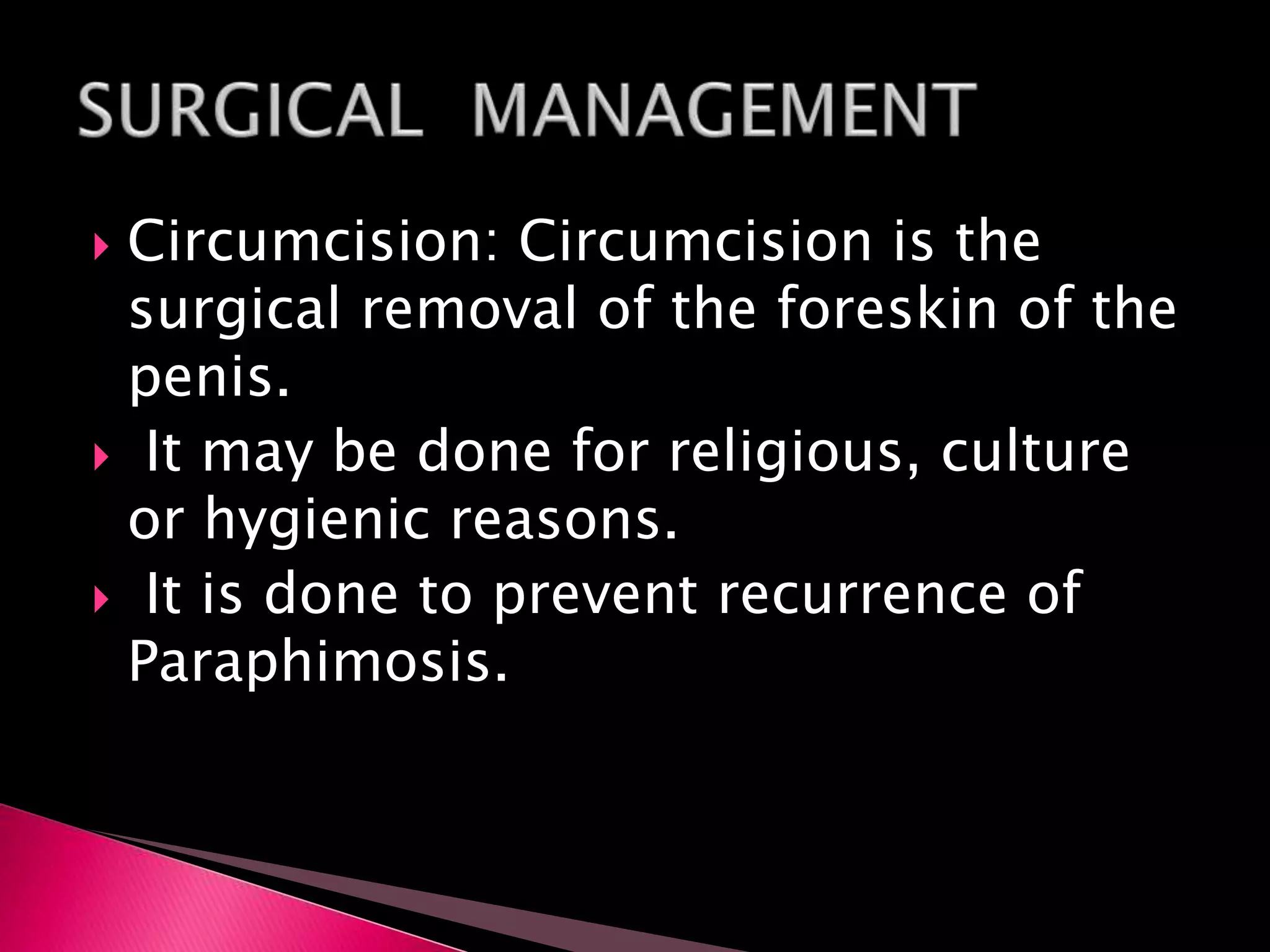 Penile disorders | PPTX