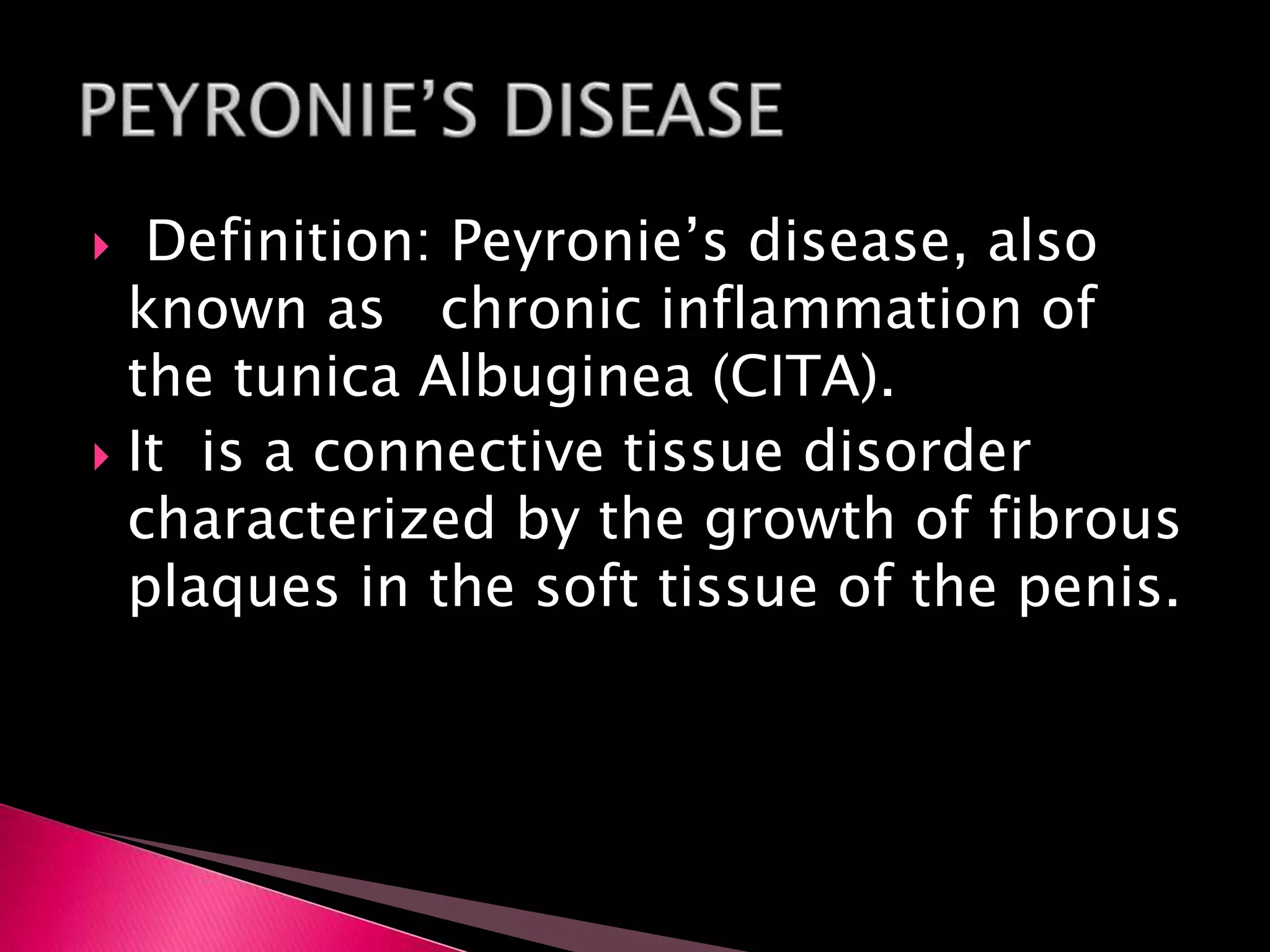 Penile disorders | PPTX