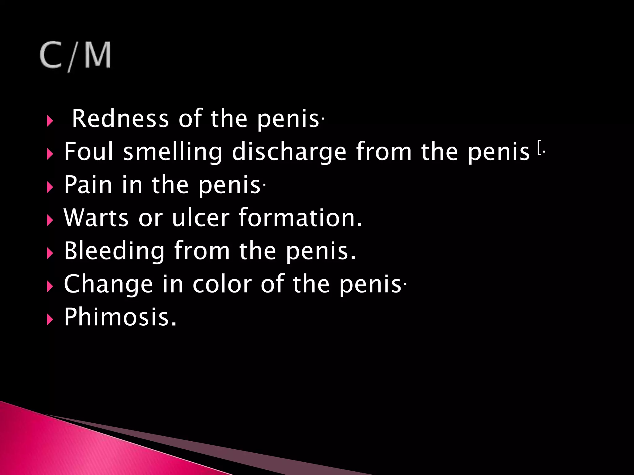 Penile disorders | PPTX