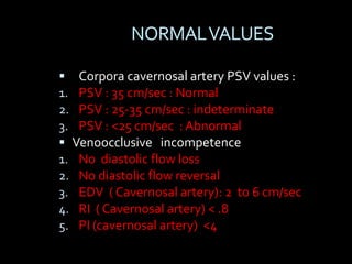 Penile doppler a review | PPTX
