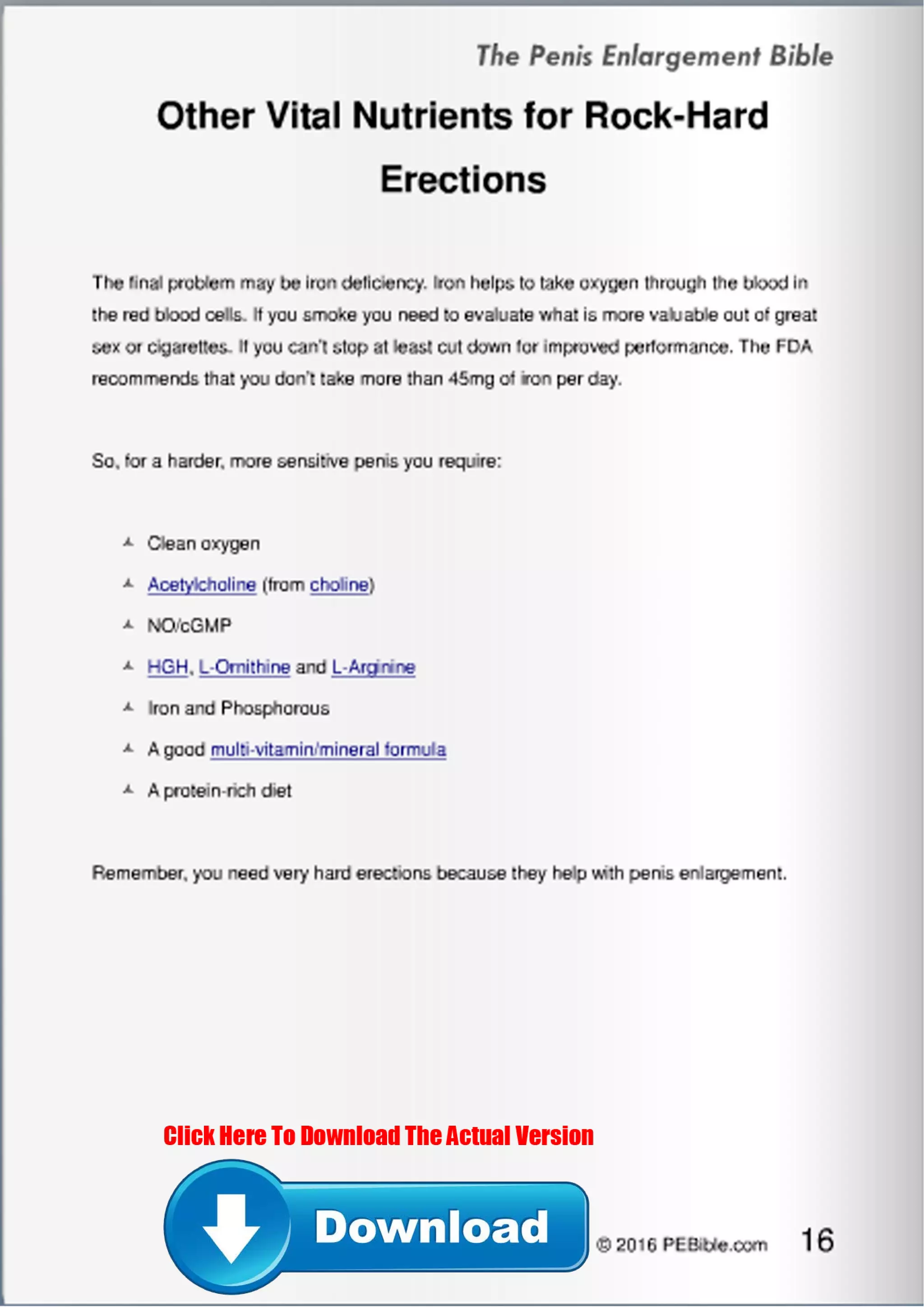 Penile Enlargement Herbs Exercises | PDF