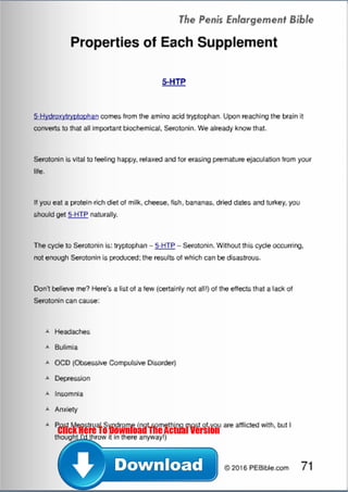Penile Enlargement Herbs Exercises | PDF