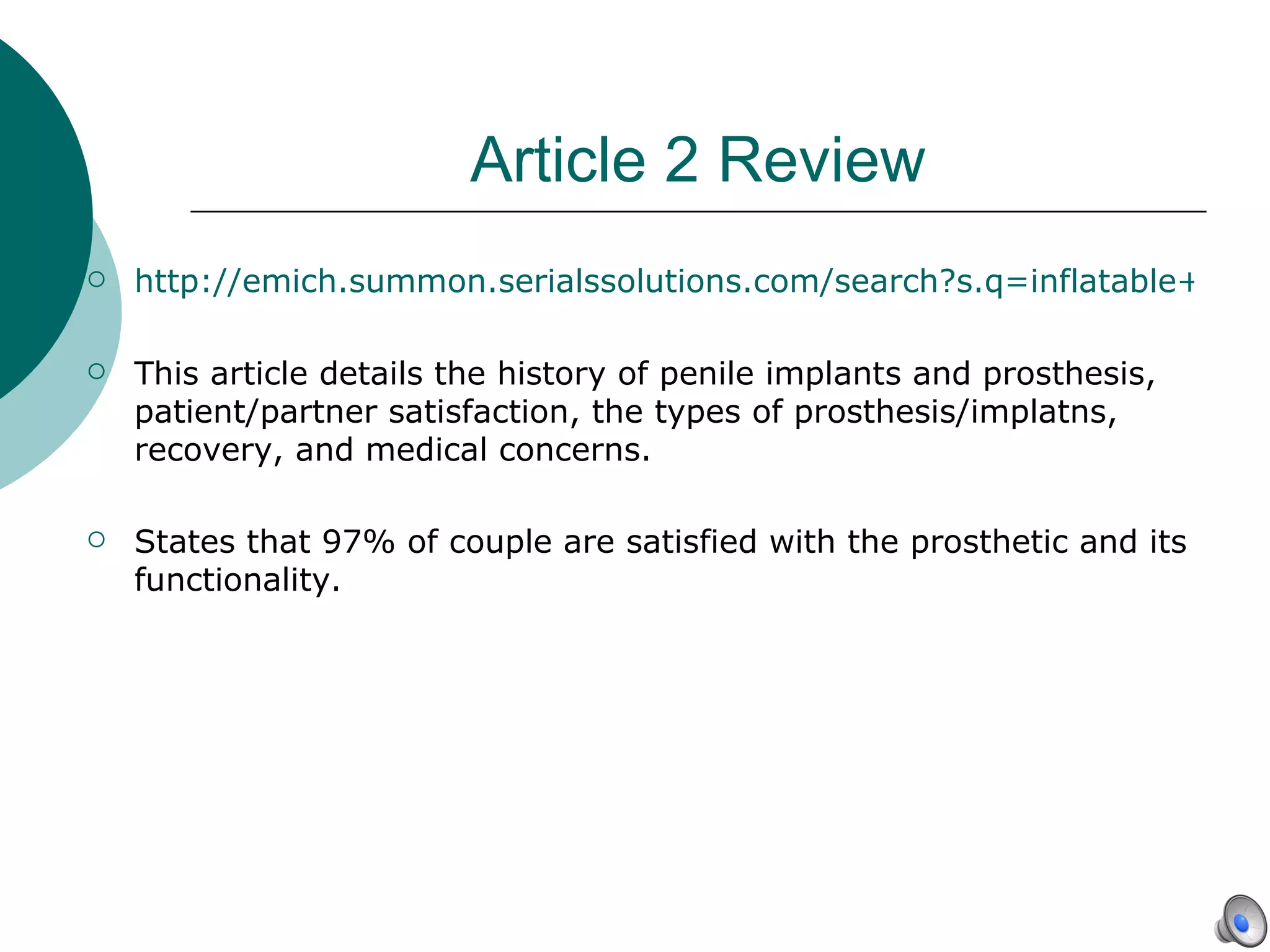 Penile implants powerpoint | PPT