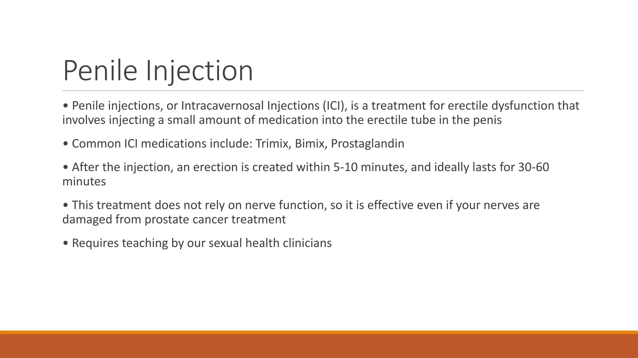 Penile injection therapy | PPTX