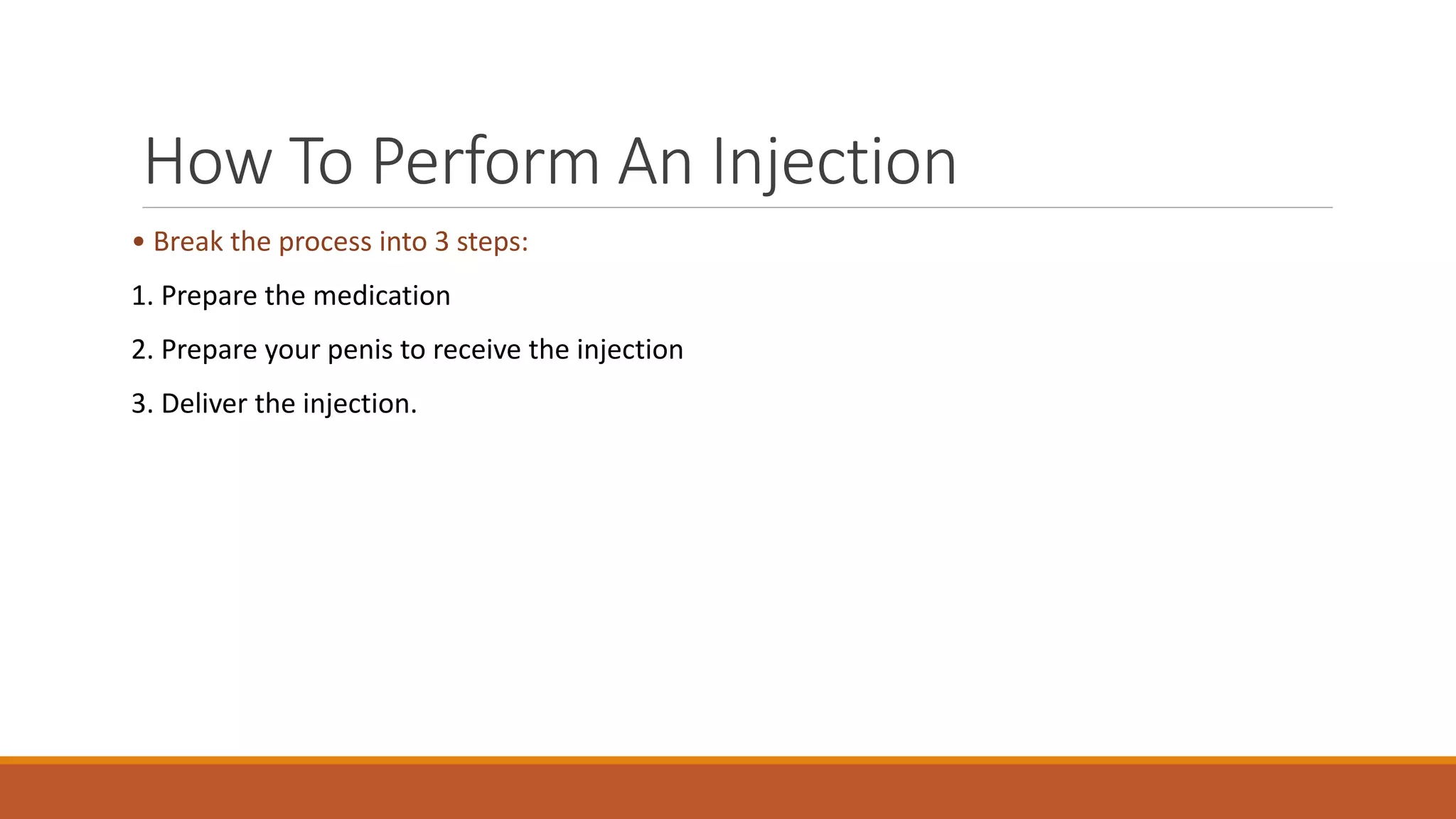 Penile injection therapy | PPTX