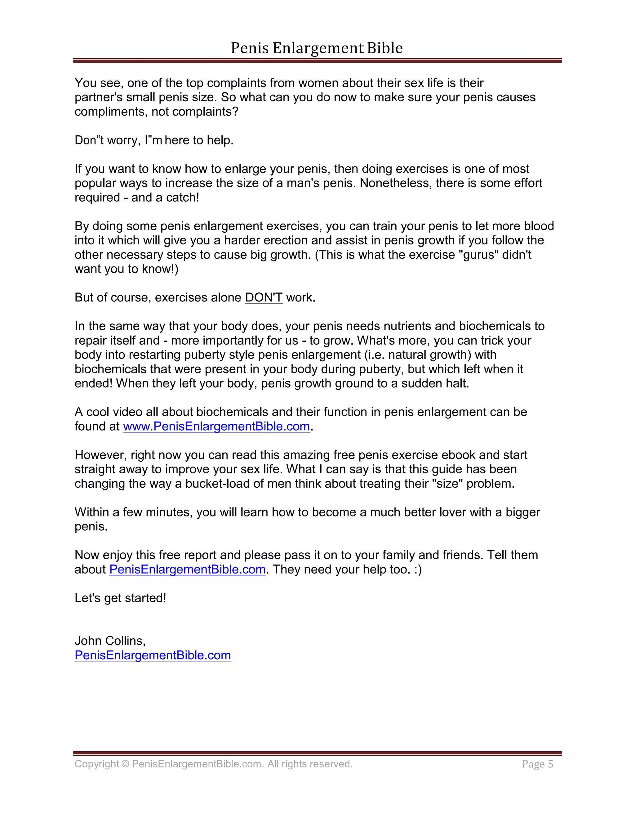 Penile Size Chart | PDF