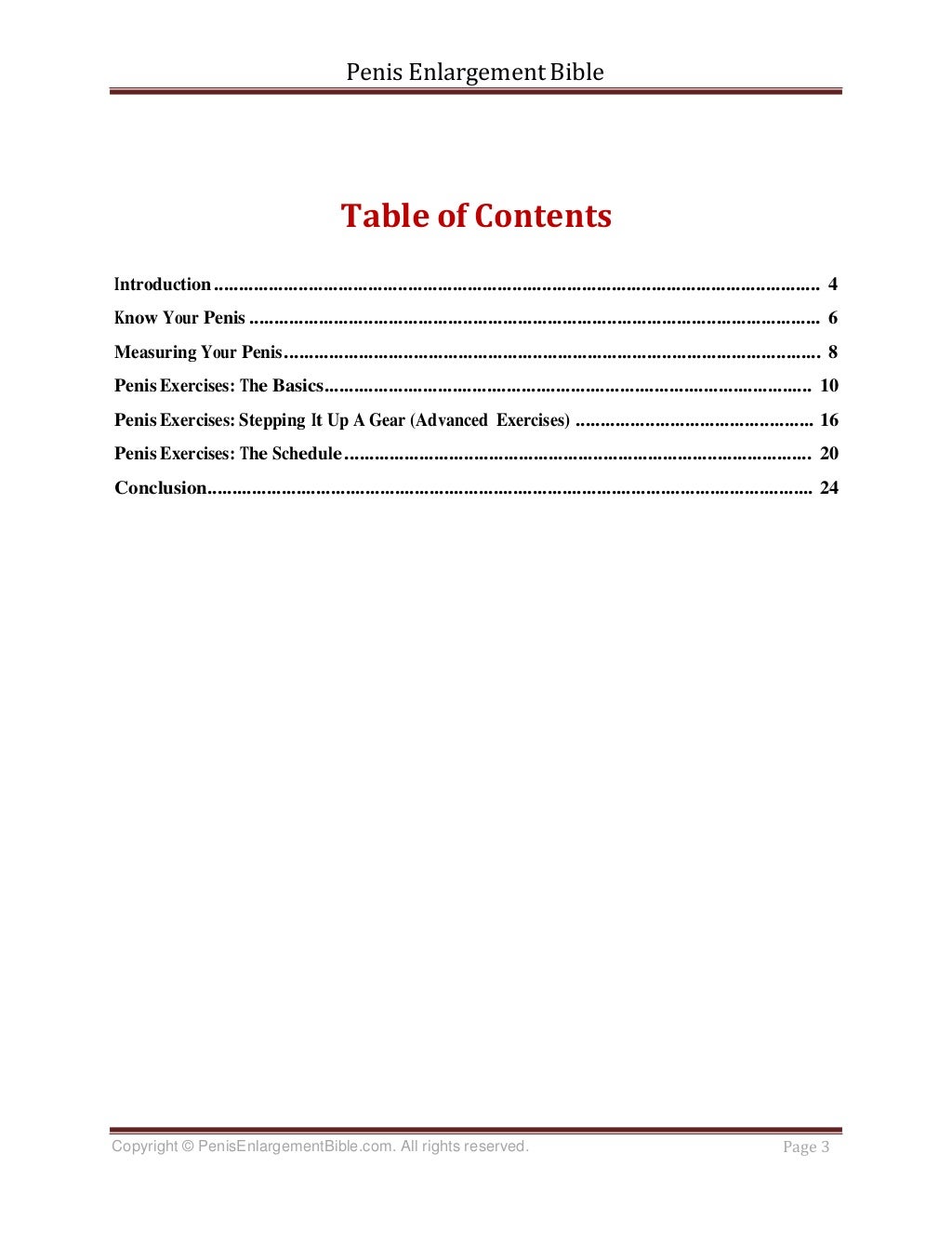 Penile Size Chart Woman