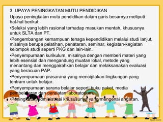 Peningkatan mutu pendidikan | PPT