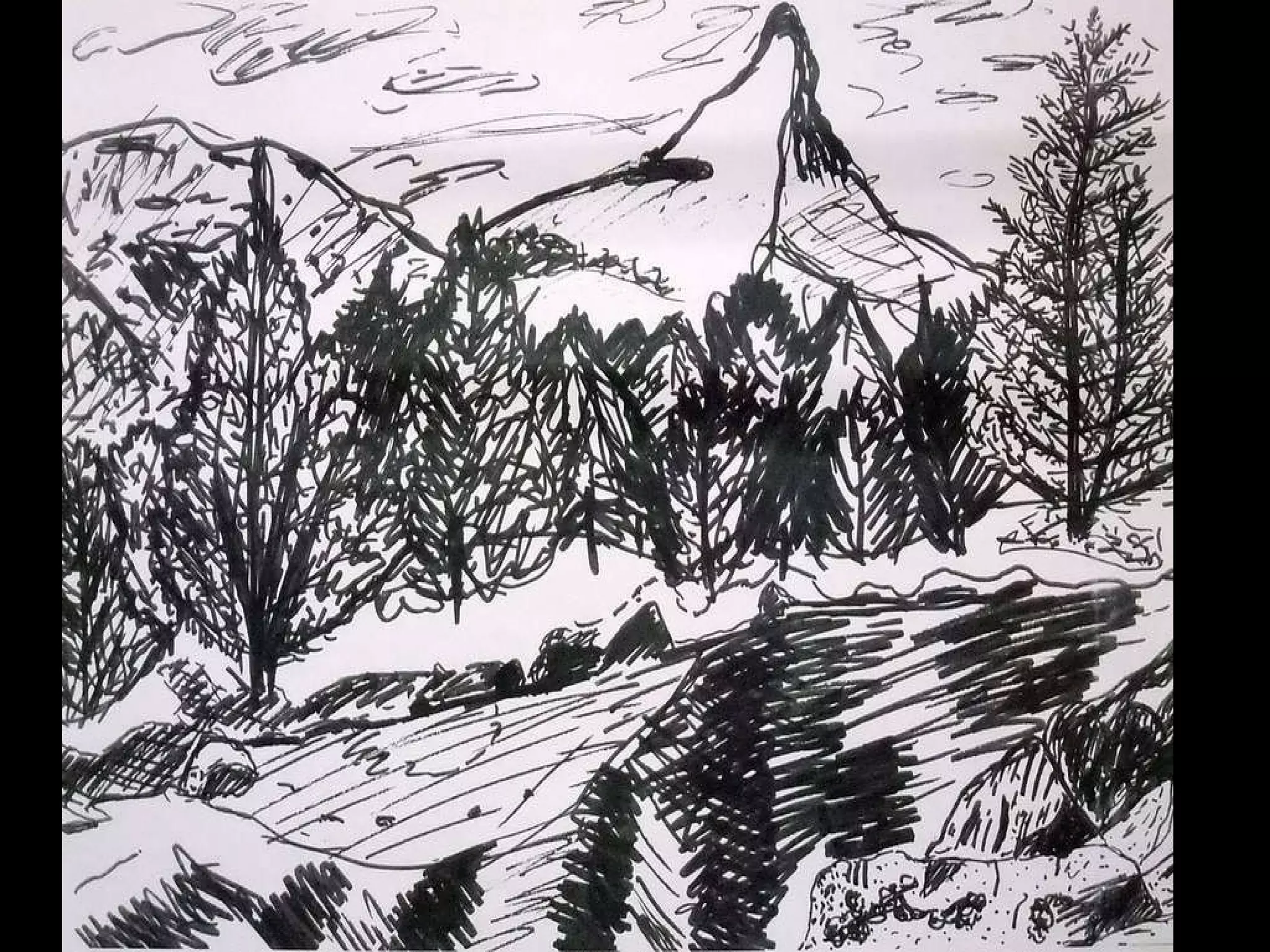 Pen ink landscapes | PPS