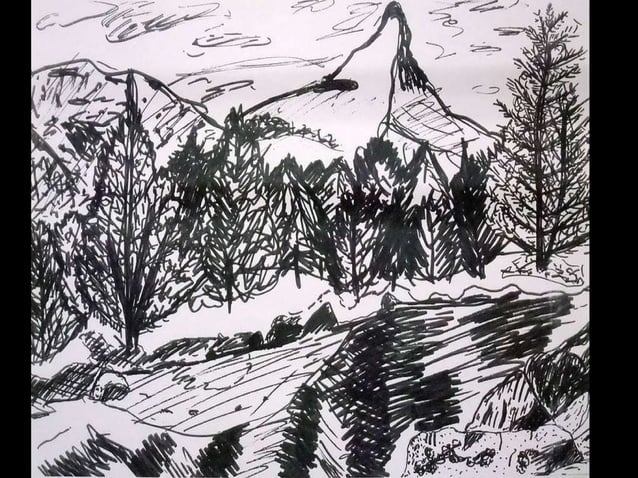 Pen ink landscapes | PPS