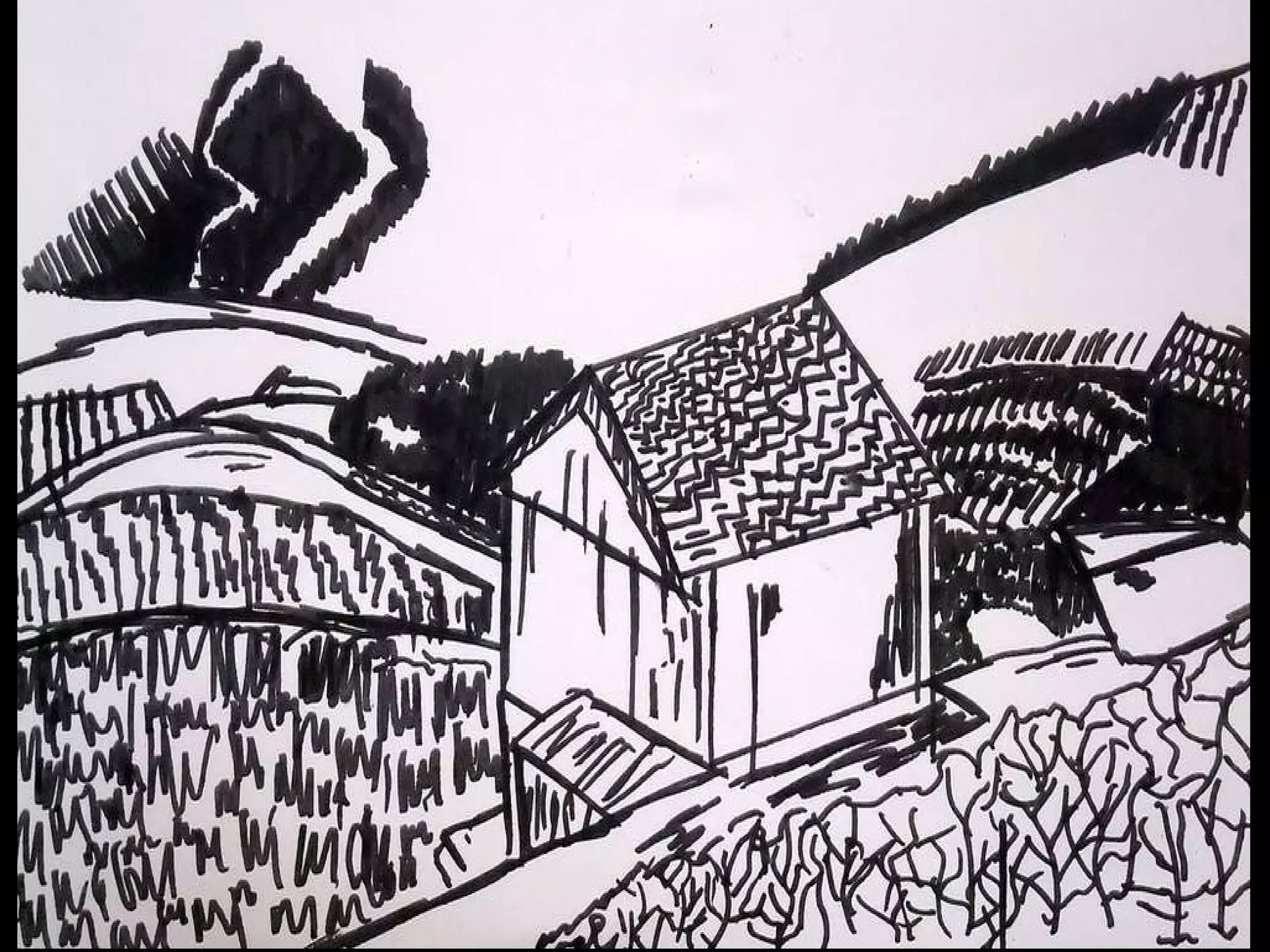 Pen Ink Landscapes | PPT