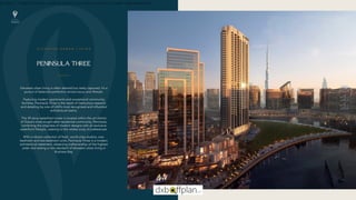 Peninsula Three Apartments by Select Group at Business Bay in Dubai UAE ...