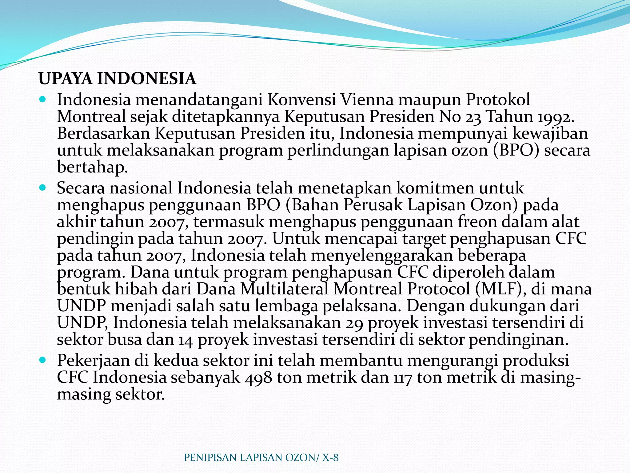 Penipisan lapisan ozon | PPTX