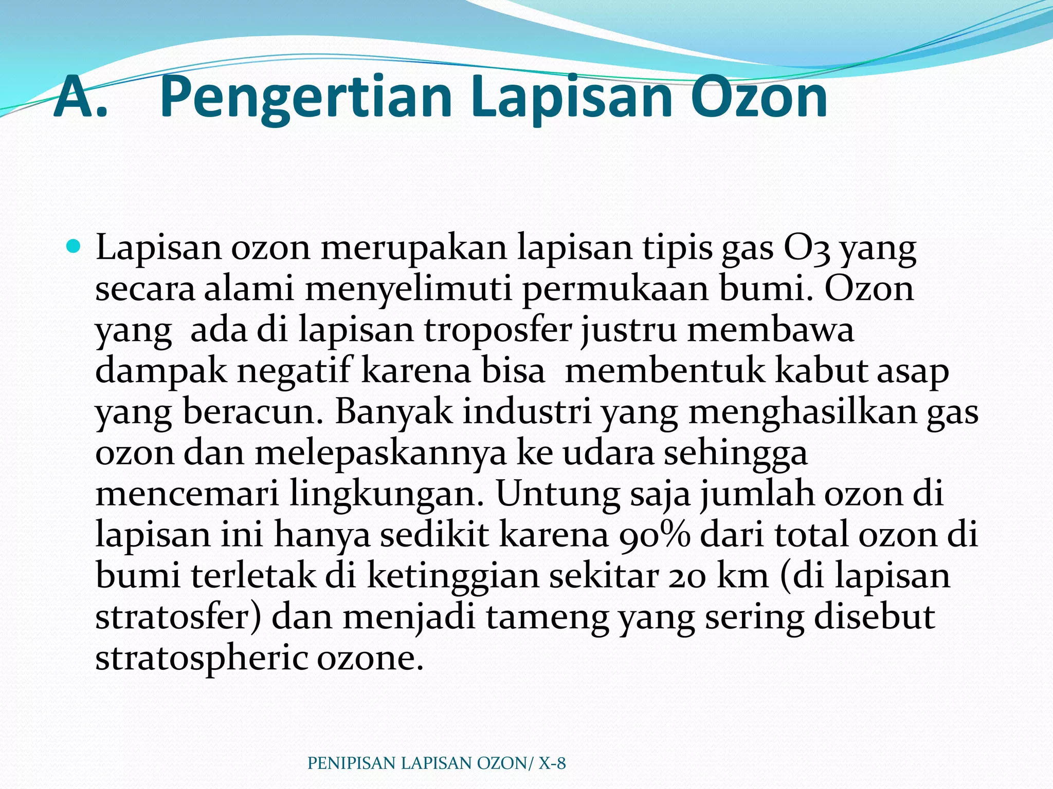 Penipisan lapisan ozon | PPTX
