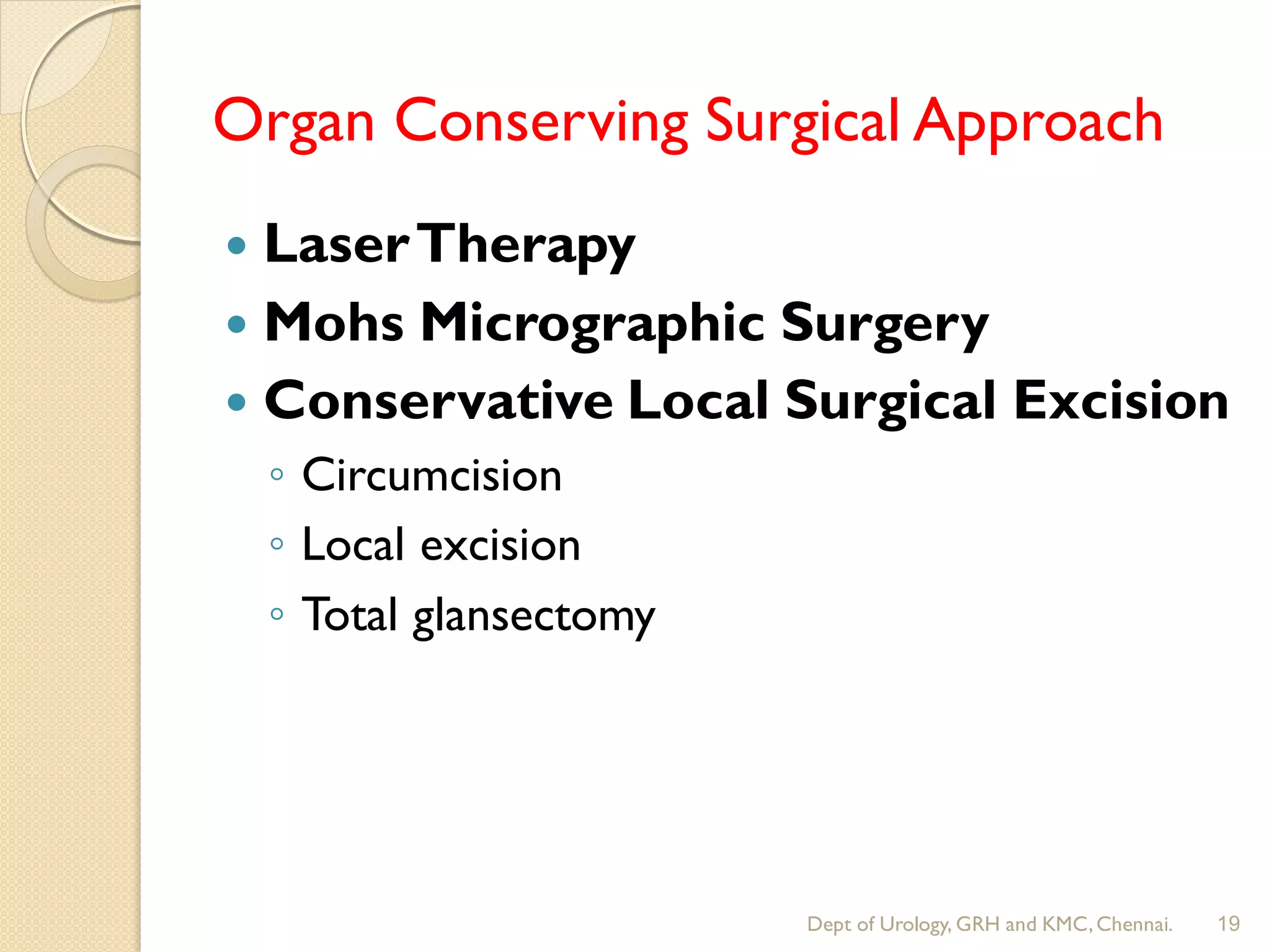 Penis carcinoma- premalignant and management algorithm | PDF