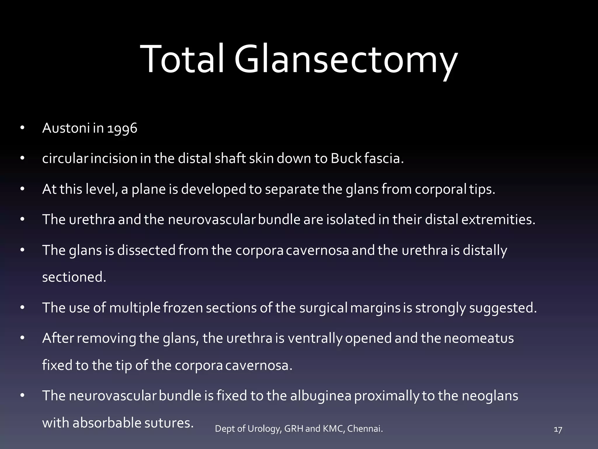 Penis carcinoma- surgical managementof primary lesion | PDF