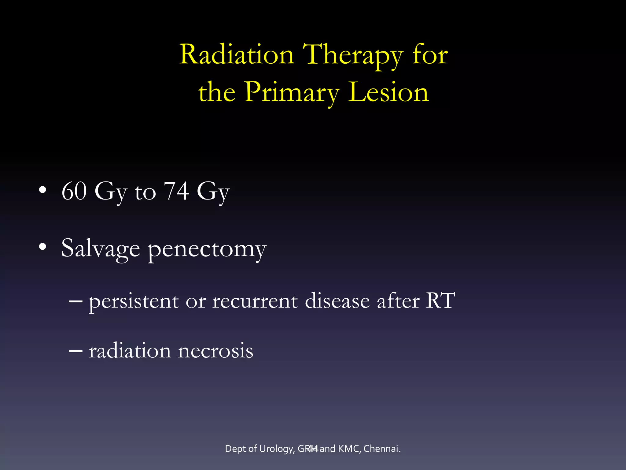 Penis carcinoma- surgical managementof primary lesion | PDF