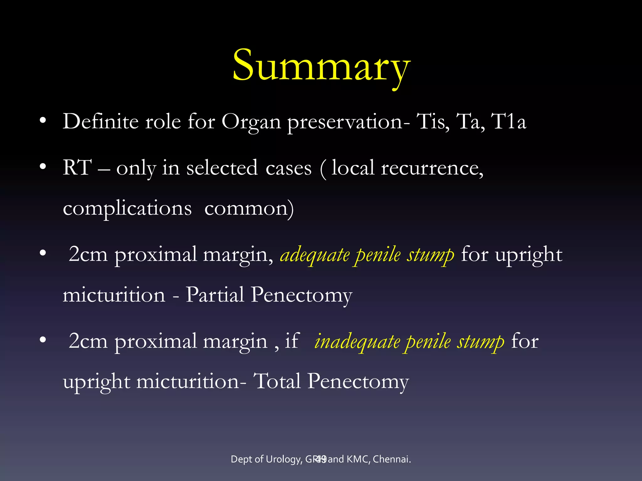 Penis carcinoma- surgical managementof primary lesion | PDF