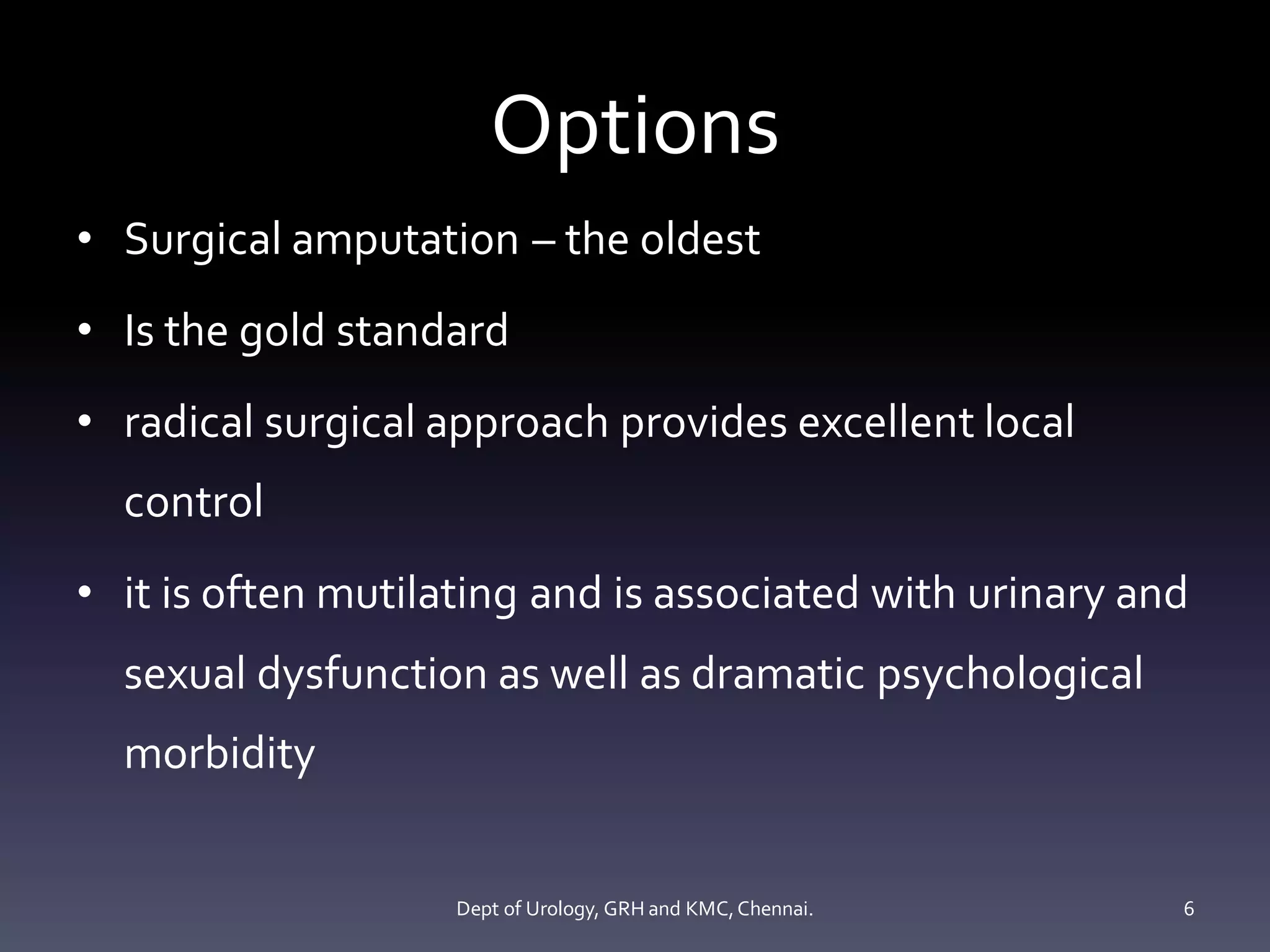 Penis carcinoma- surgical managementof primary lesion | PDF