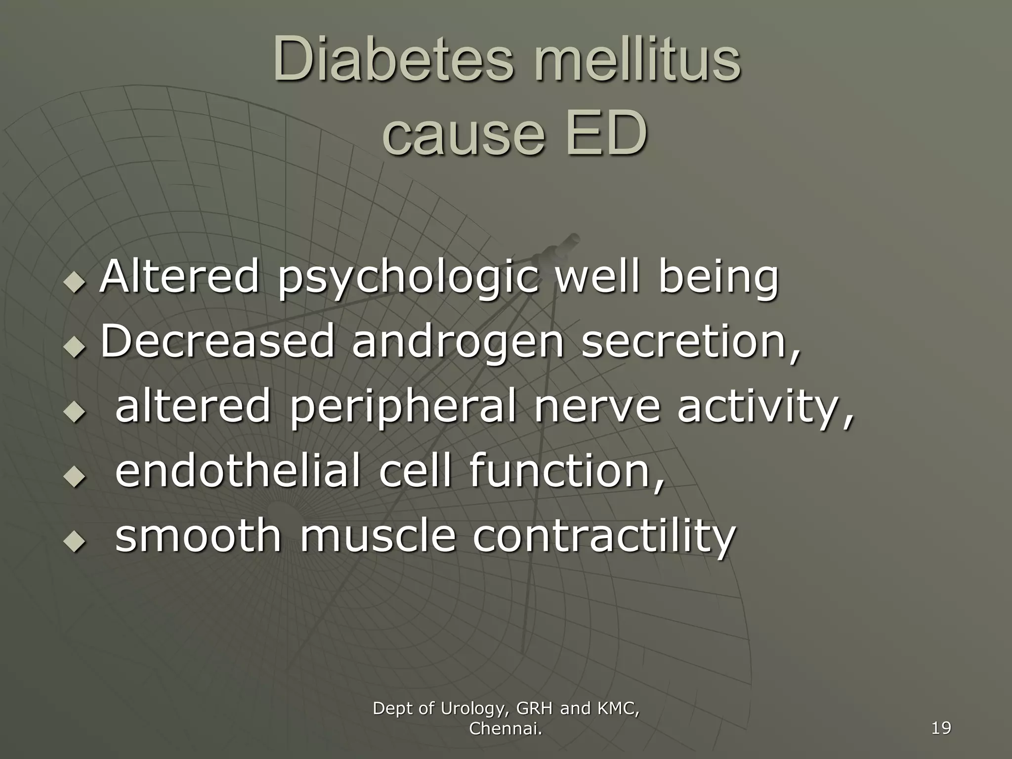 Penis: erectile dysfunction( ed)- evaluation | PDF