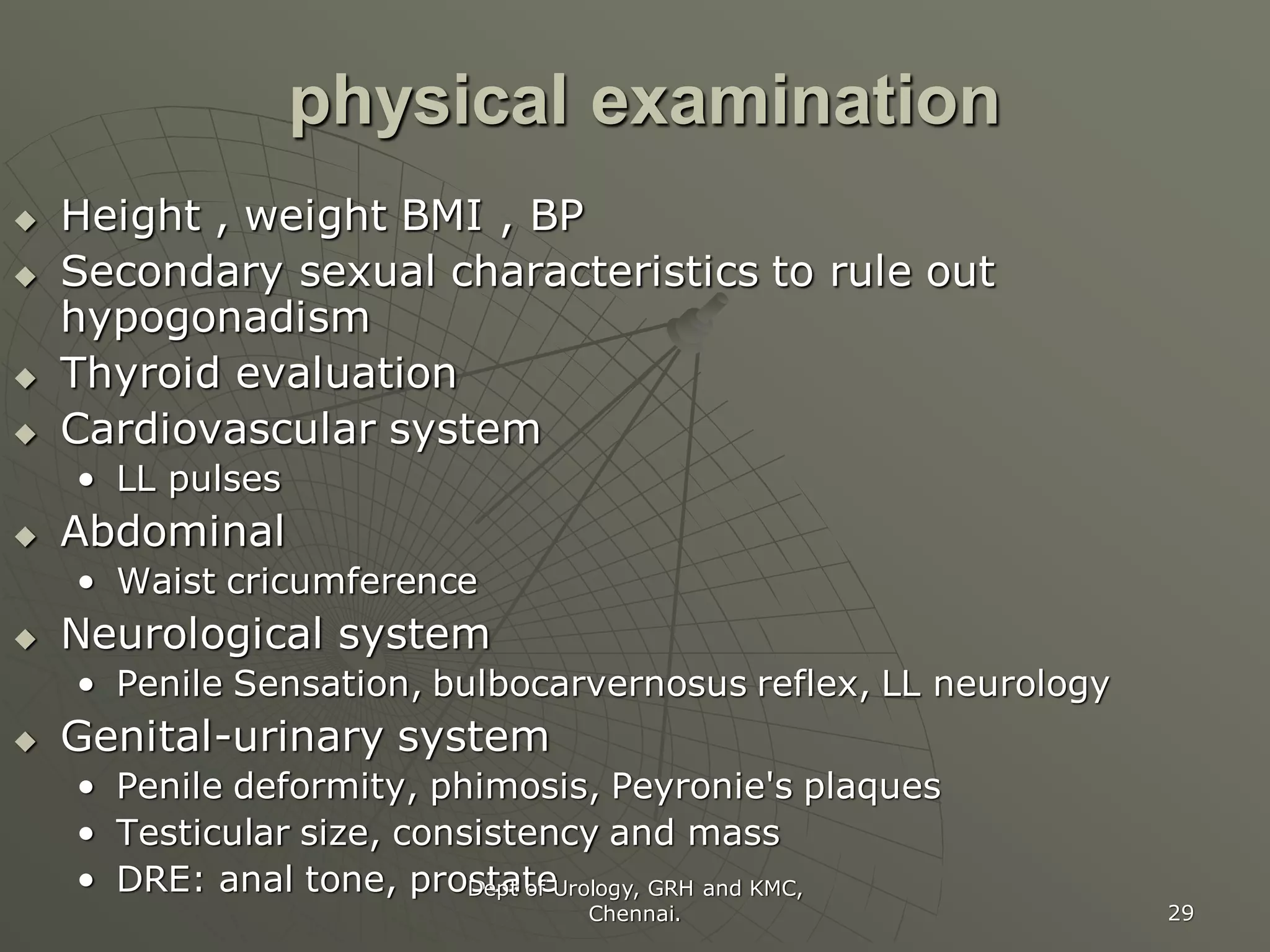 Penis: erectile dysfunction( ed)- evaluation | PDF
