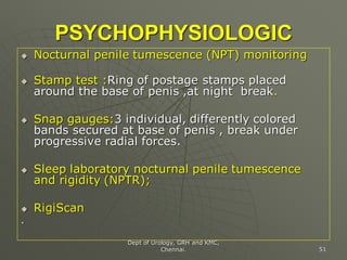 Penis: erectile dysfunction( ed)- evaluation | PDF