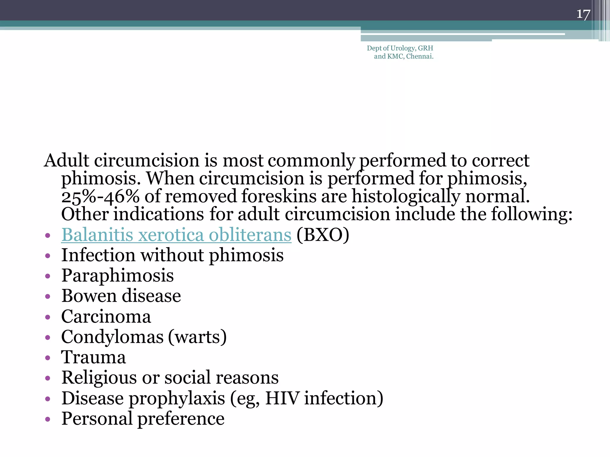 Penis phimosis & circumcision | PDF