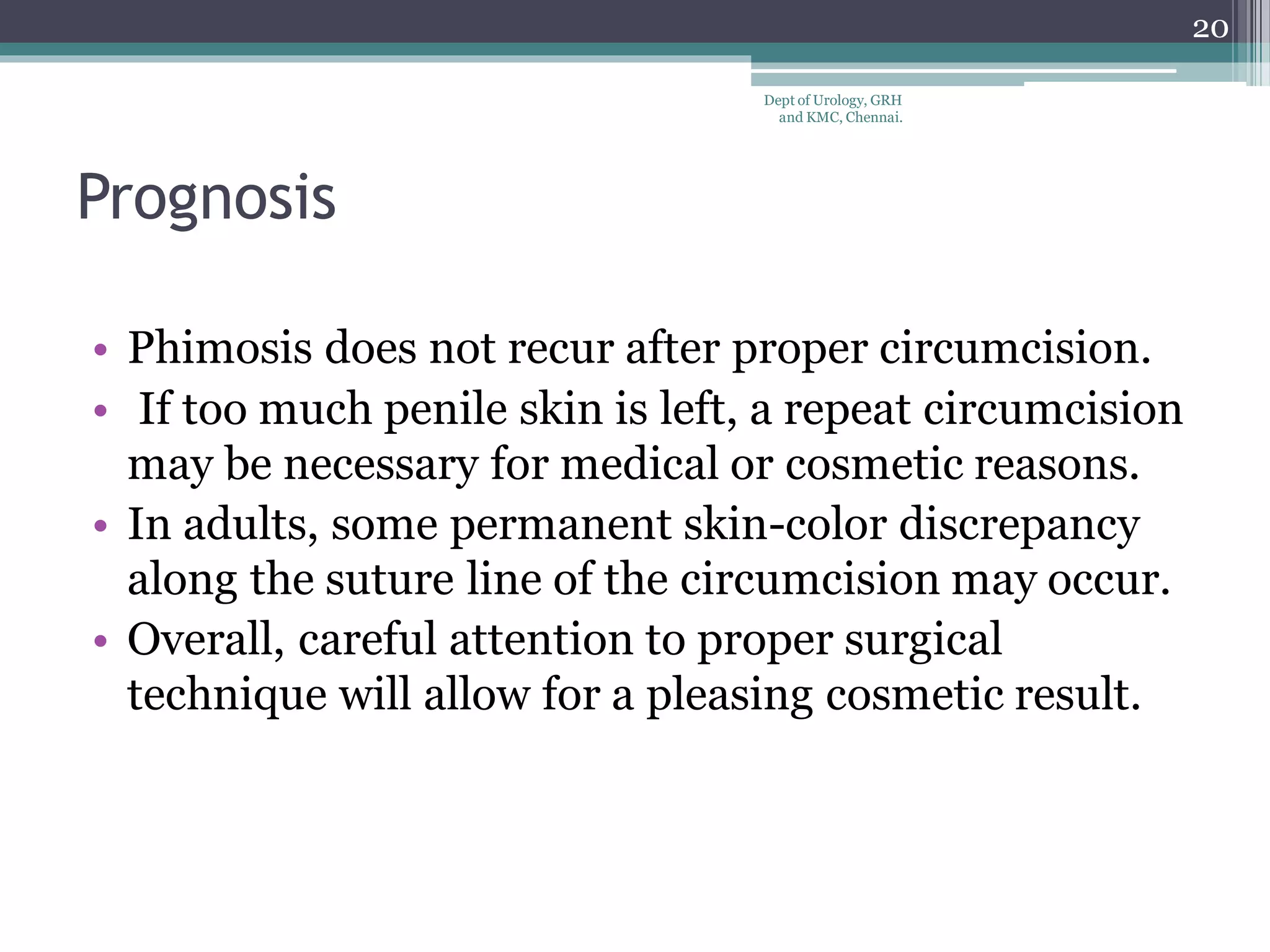 Penis phimosis & circumcision | PDF