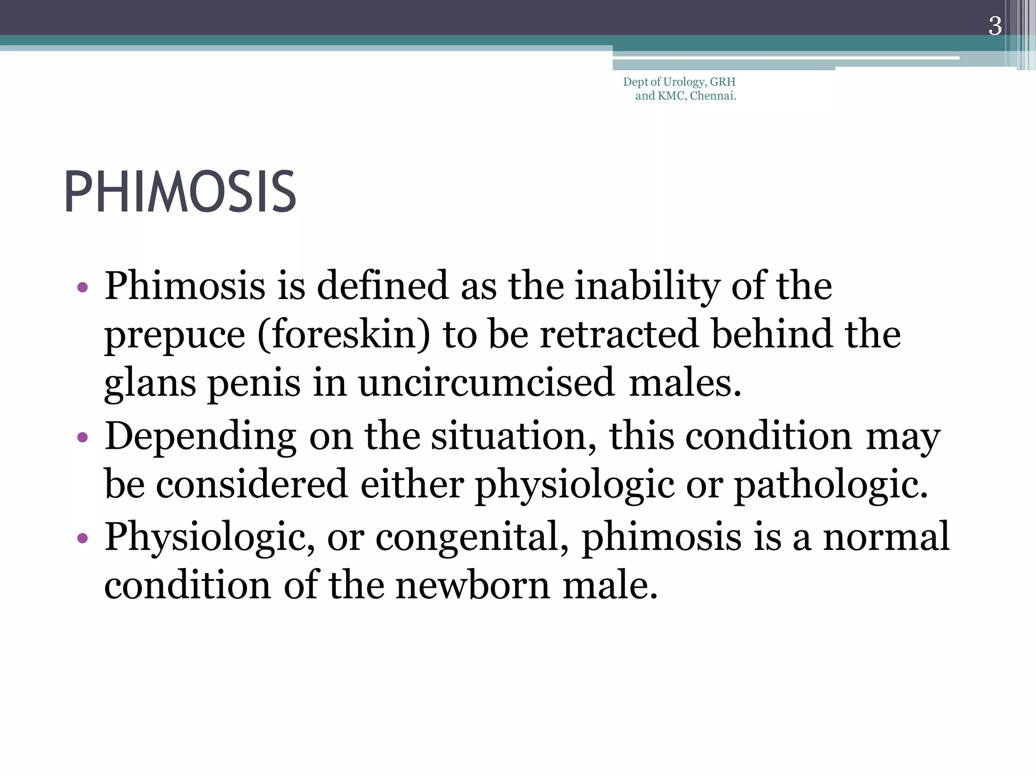 Penis phimosis & circumcision | PDF