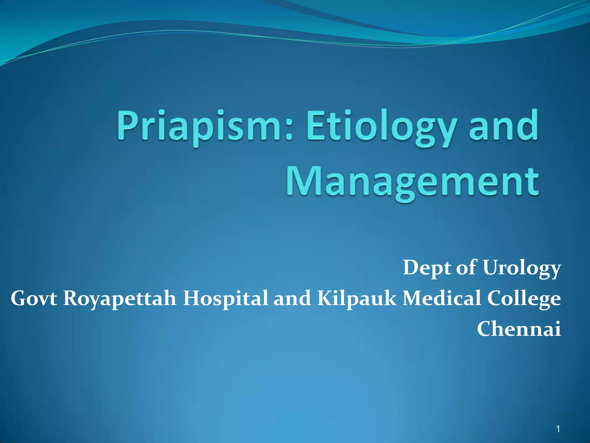 Penis priapism | PDF