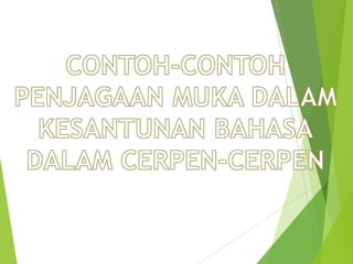 Penjagaan air muka | PPTX