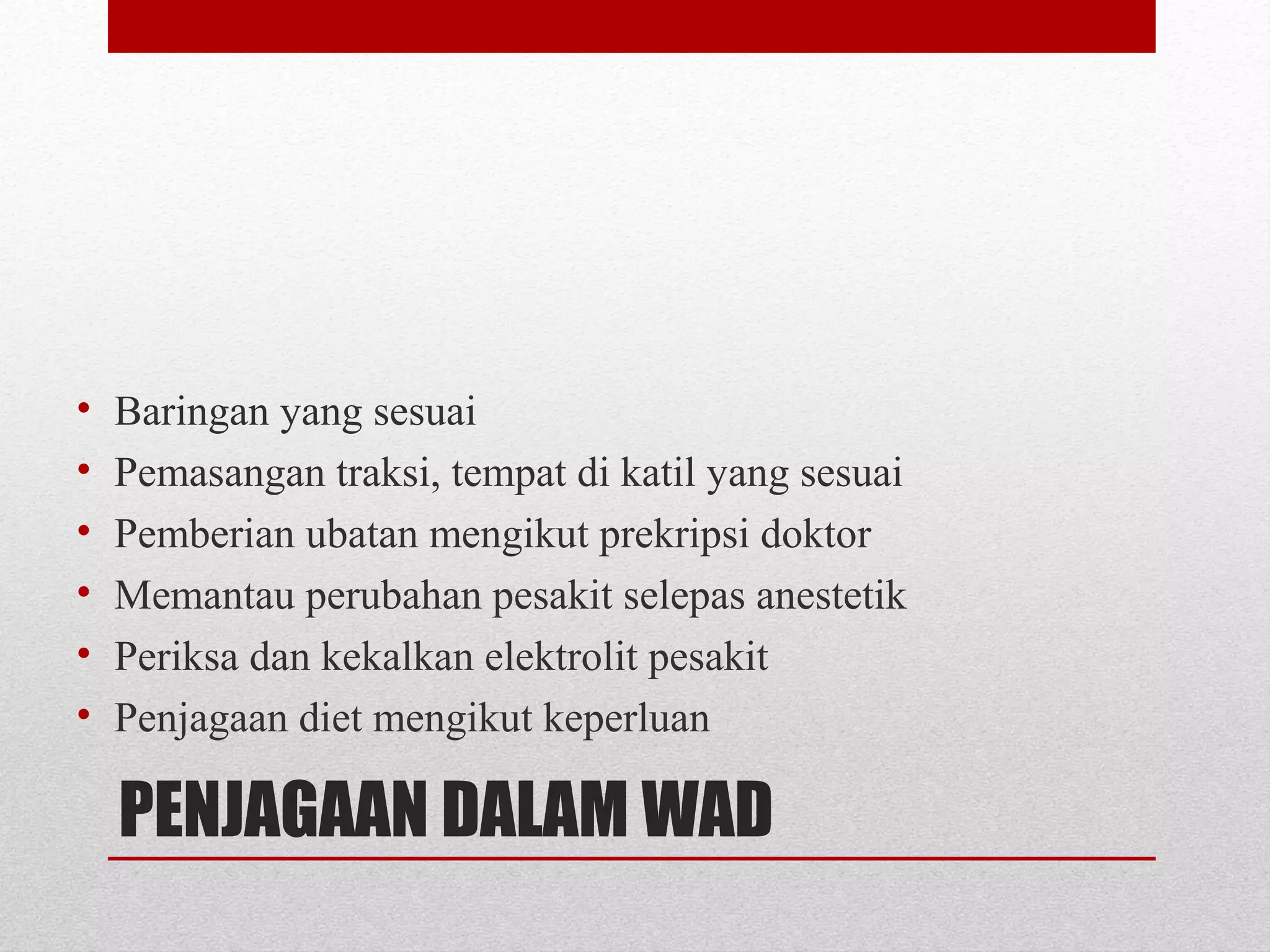 PENJAGAAN PRA DAN SELEPAS PEMBEDAHAN - SISTEM MUSKULO SKELATAL | PPT