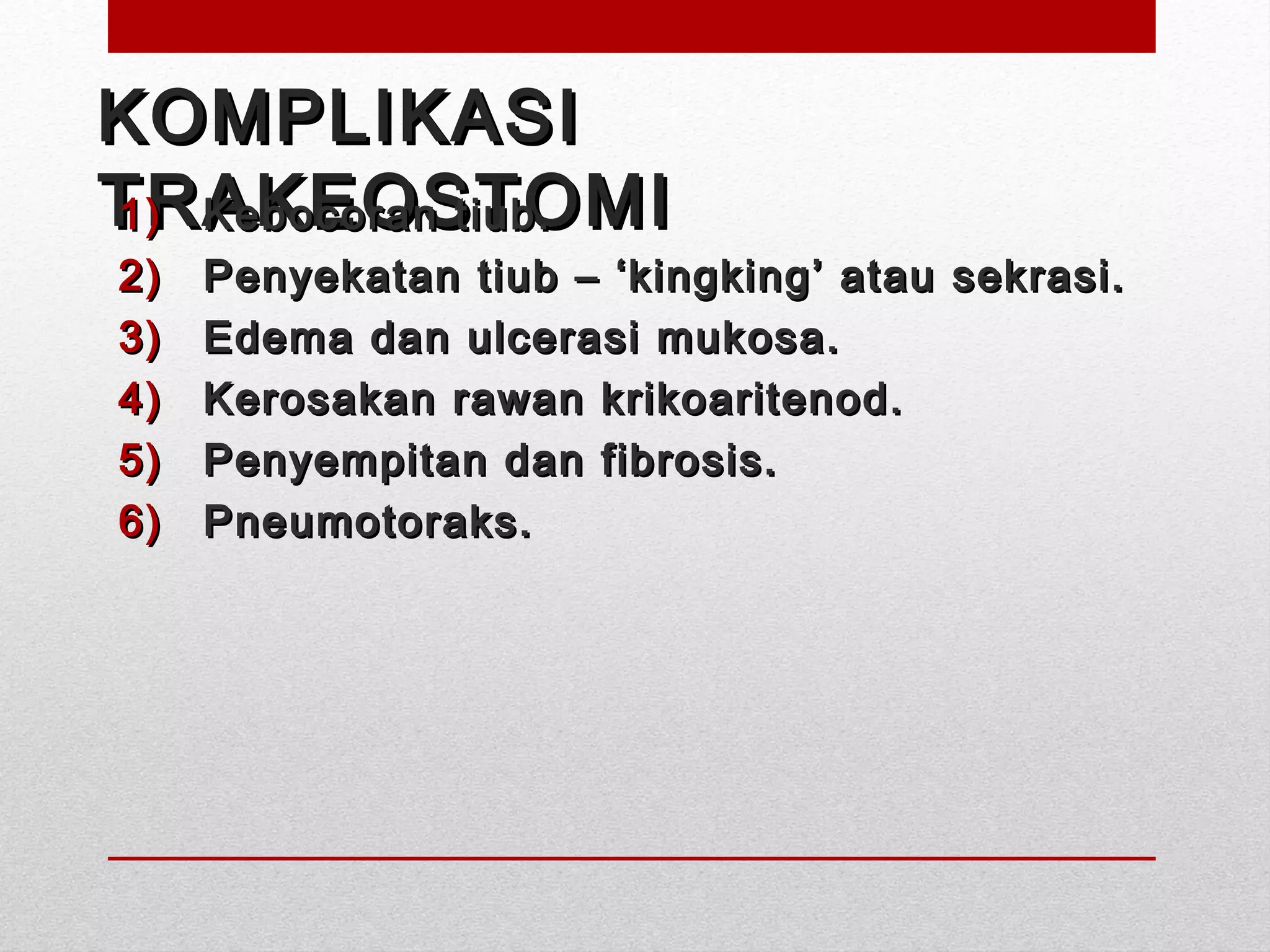 Penjagaan trakeostomi | PPT