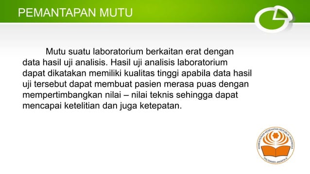 PENJAMINAN MUTU PEM TELUR CACING KELOMPOK 1.pptx