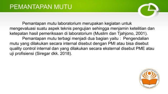 PENJAMINAN MUTU PEM TELUR CACING KELOMPOK 1.pptx