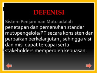 Penjaminan mutu pendidikan | PPTX