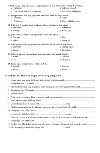 Penjas kelas 9 teo | PDF