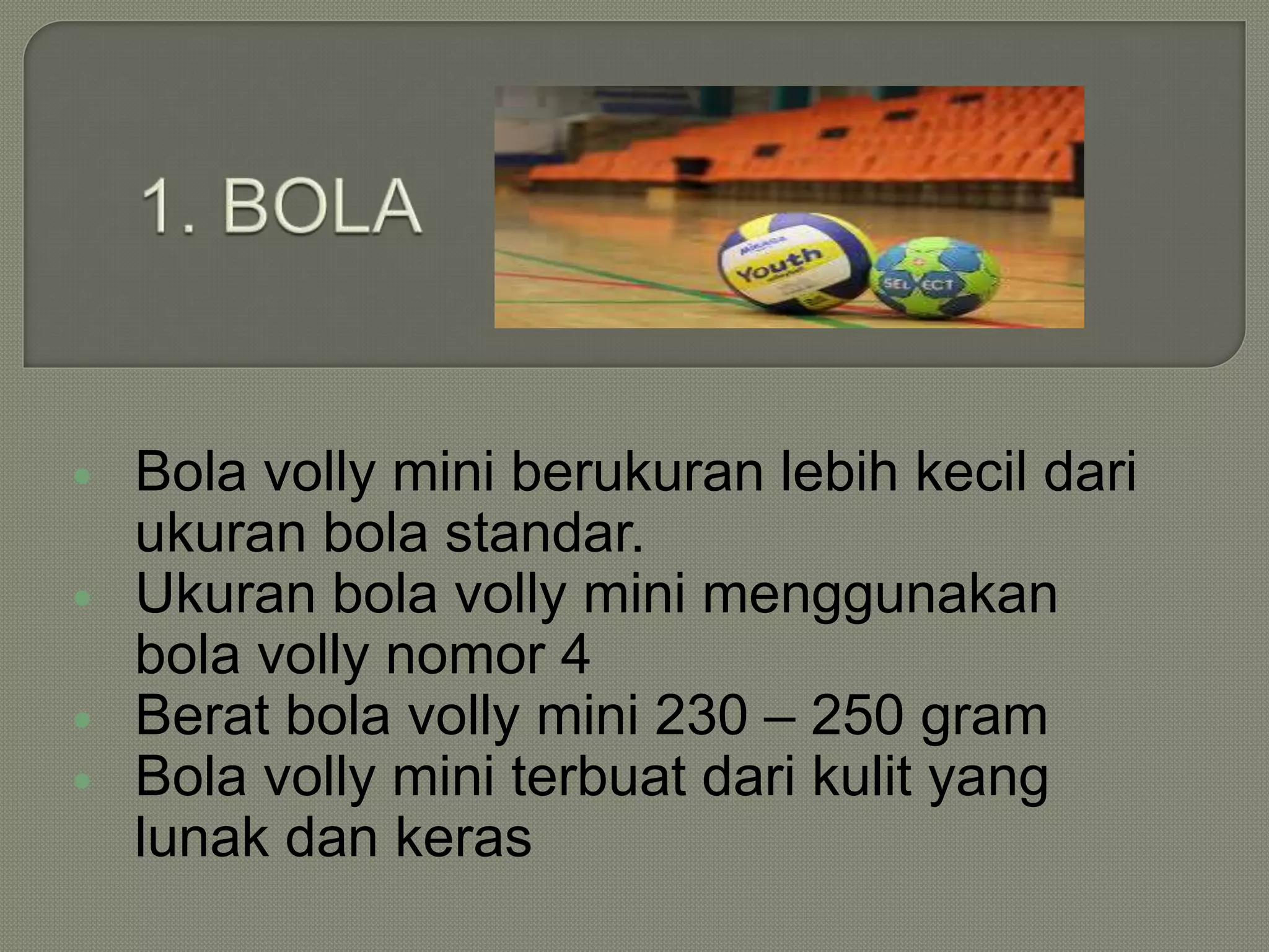Penjasorkes kelas 4 bola voli mini | PPTX