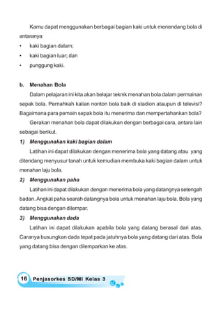 Penjasokes sd mi kelas 3. bab 1 (1) | PDF